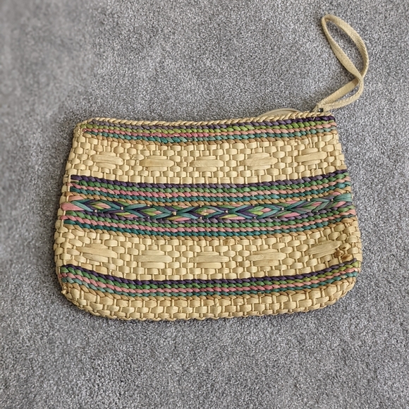 Vintage | Bags | Vintage Extra Large Straw Clutch Bag | Poshmark